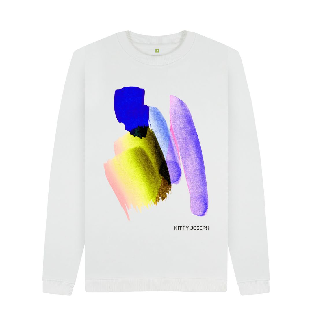 BLUE WATERCOLOUR SWEATSHIRT – KittyJoseph